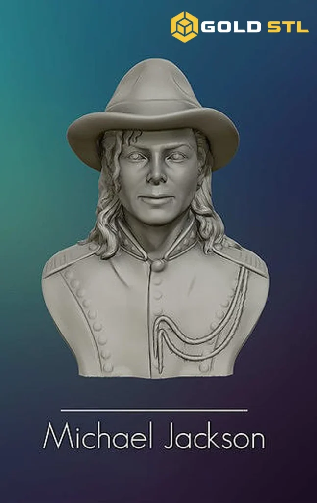 Michael Jackson STL 3D Print Model - Gold STL
