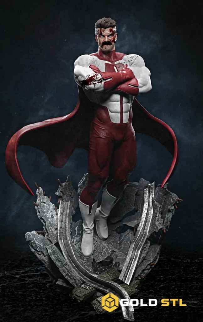 Omni-Man Invincible STL 3D Print Model - Gold STL