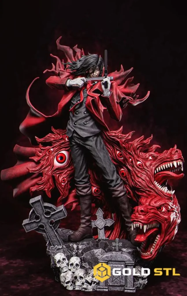 Alucard Hellsing 3D Print STL Files - Gold STL