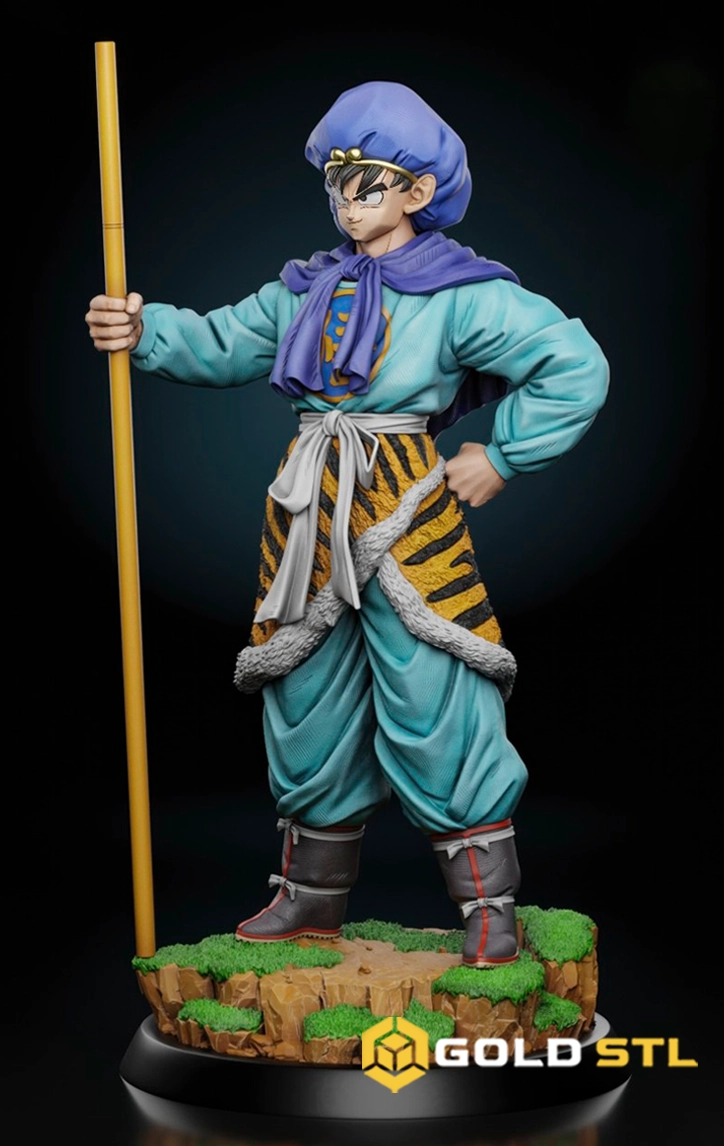 Goku Dragon Ball STL Special File – 3D Model - Gold STL