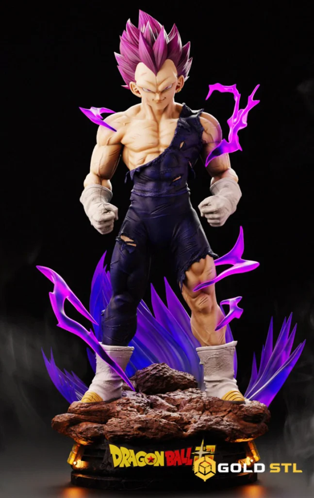 Vegeta Ultra Ego STL 3D Print Model - Gold STL