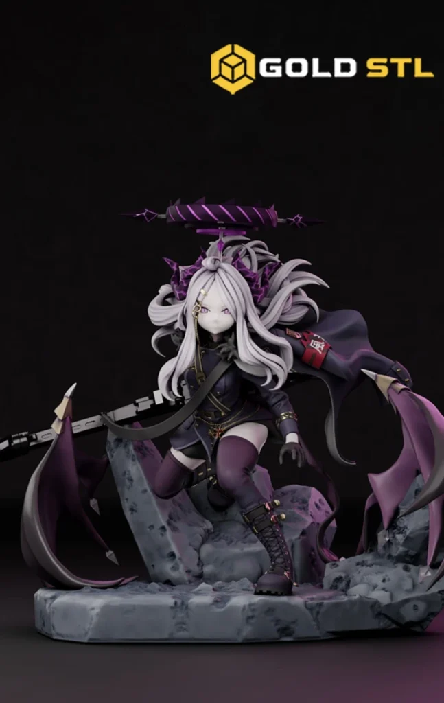 Sorasaki Hina Blue Archive STL 3D Print Model - Gold STL