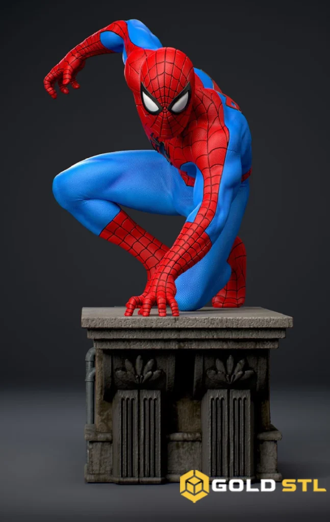 Spider-Man STL 3D Print Model - Gold STL