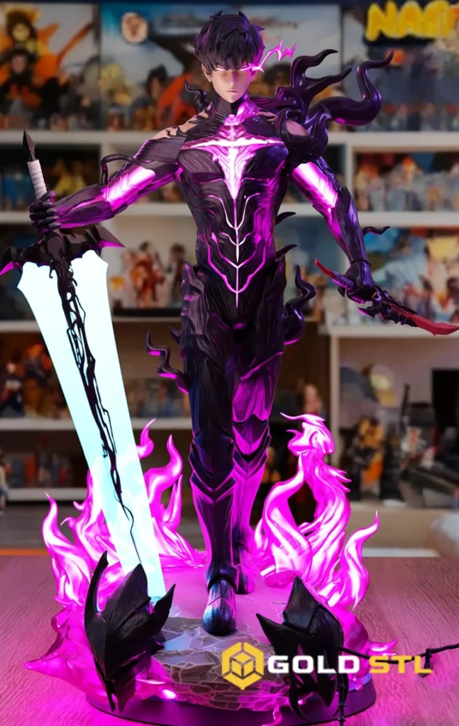 Sung Jinwoo Solo Leveling STL 3D Print Model - Gold STL