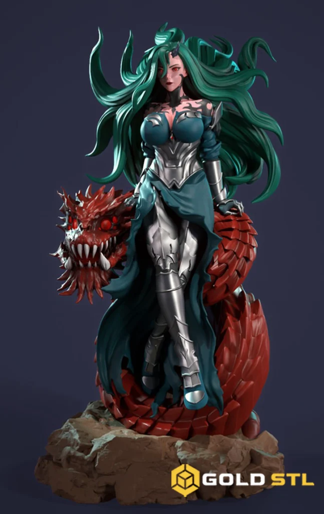 Querehsha Solo Leveling STL 3D Print Model - Gold STL