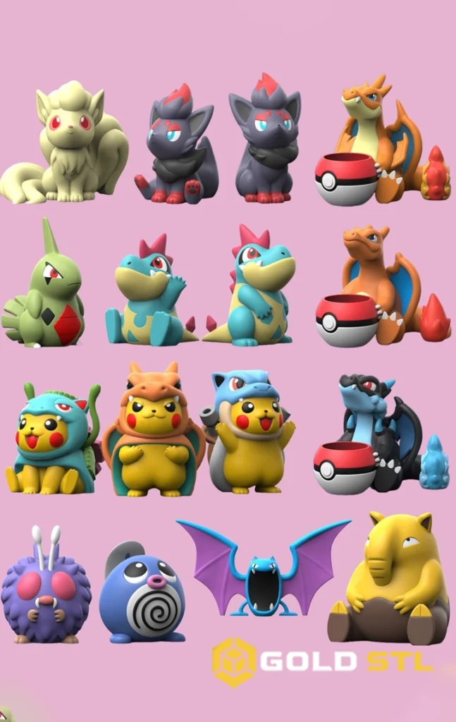 Pokémon July 3D Models Pack