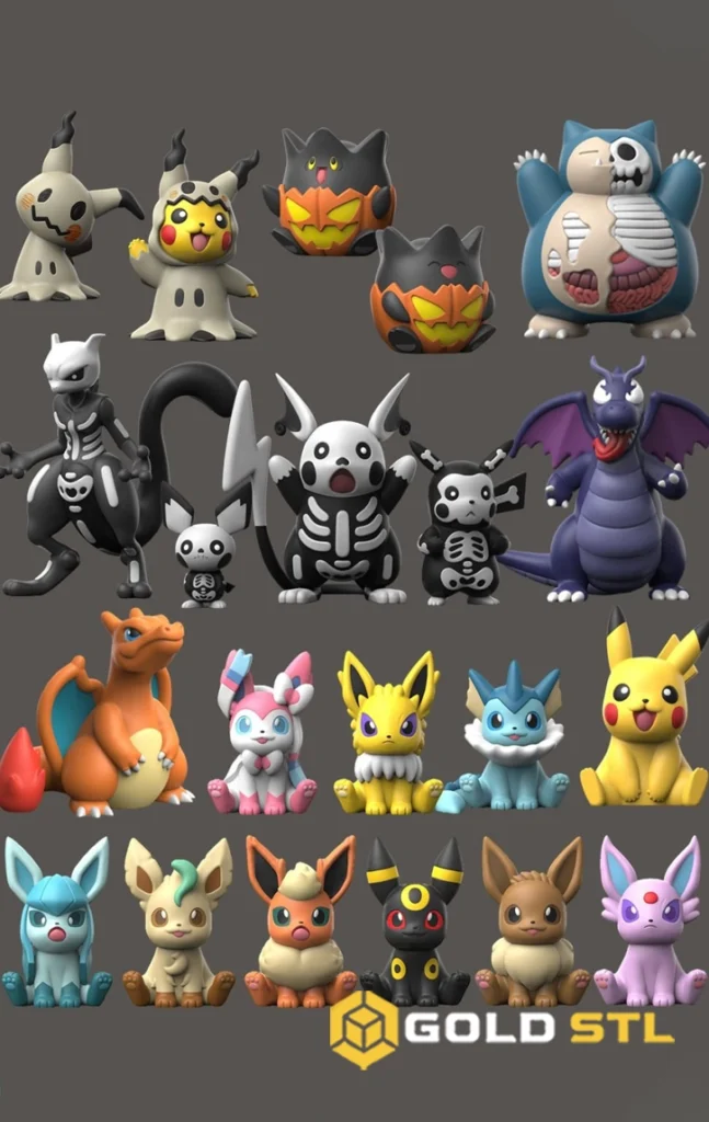 Pokémon October 3D Models Pack