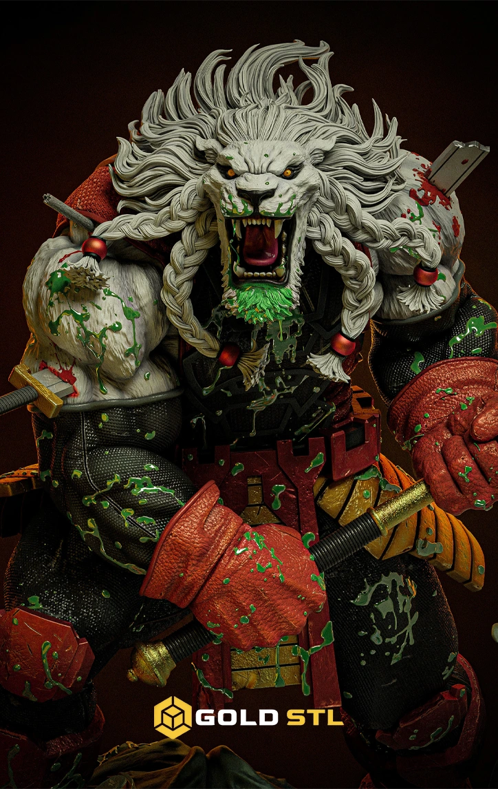 Battle Beast Invincible STL Epic 3D Model - Gold STL